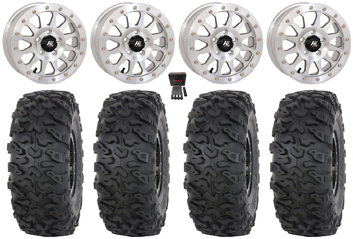 High Lifter HLA1 Bdlk 15" Wheels Mh 32" Roctane T4 Tires Polaris RZR ...