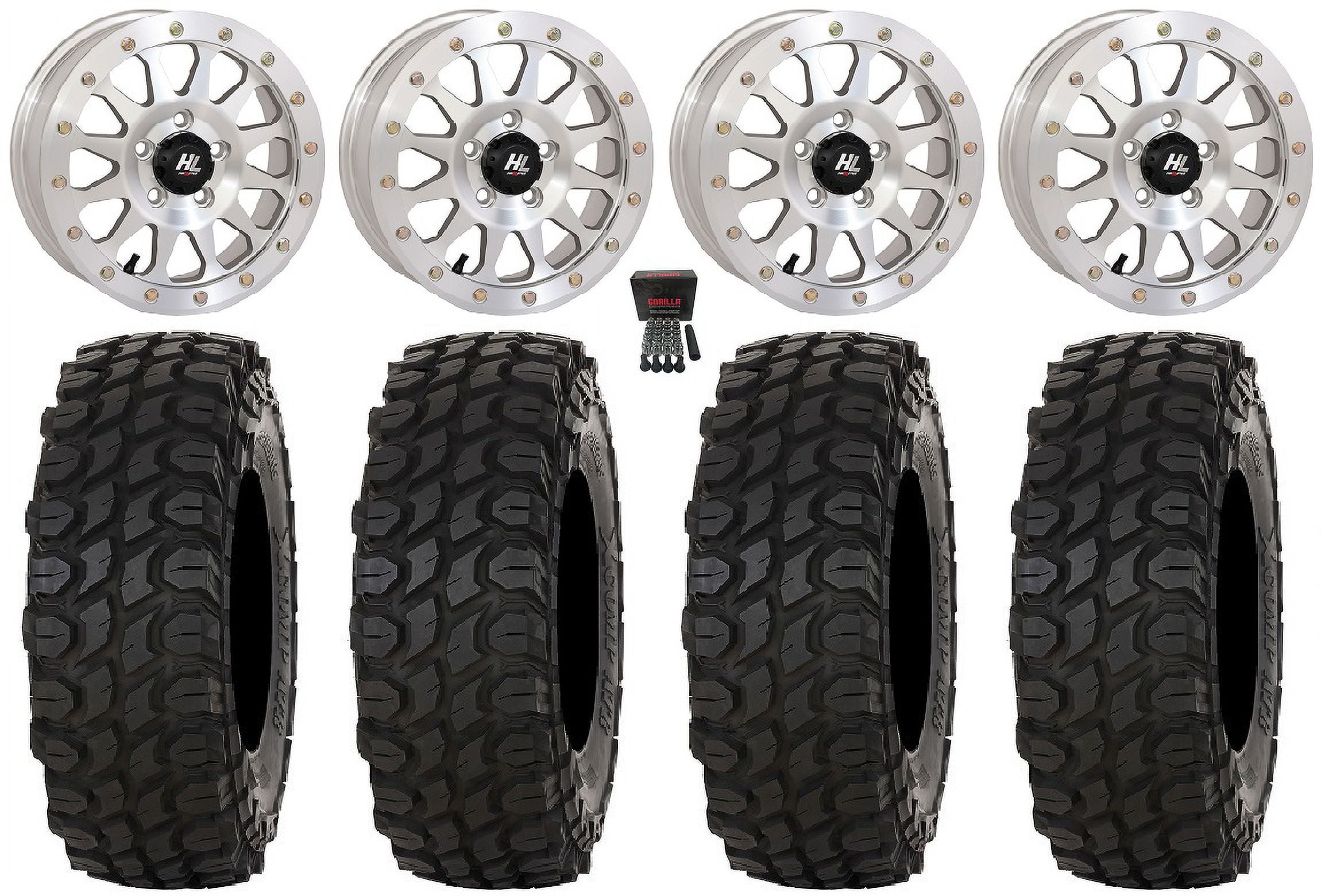 High Lifter HLA1 Bdlk 15" Wheels Mh 32" XCompATR Tires Polaris RZR ...