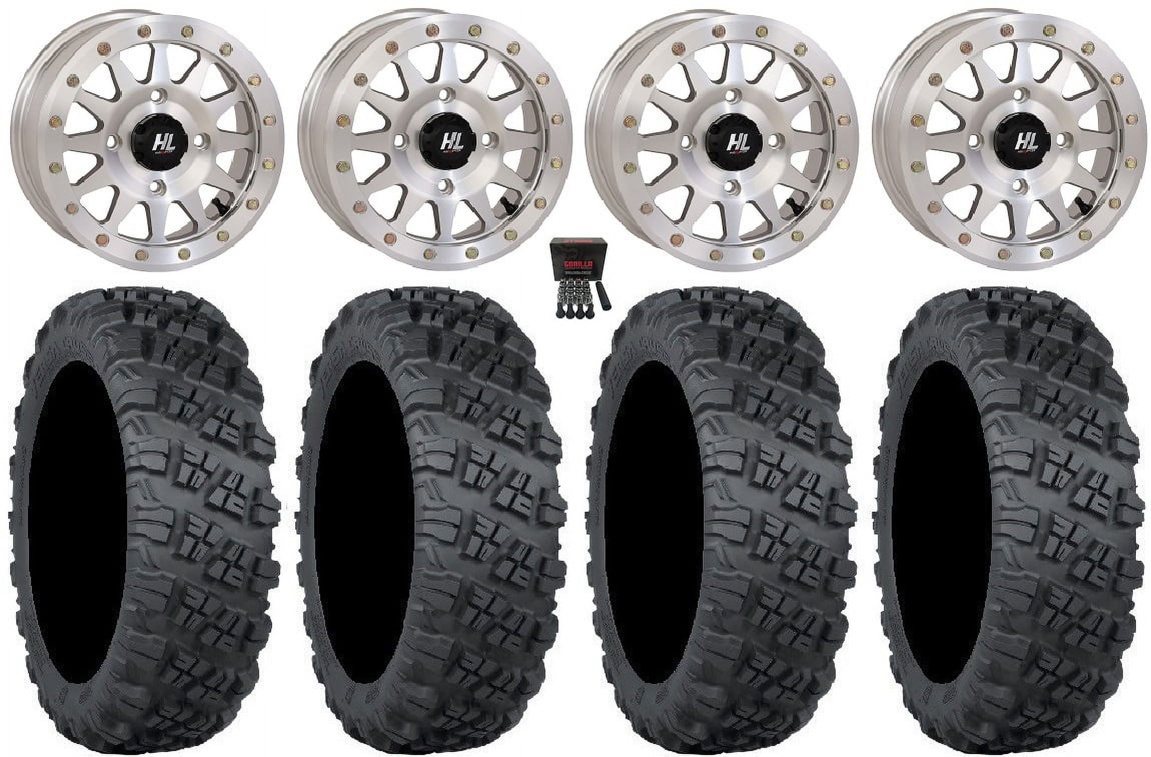 High Lifter HLA1 Bdlk 15" Wheels Mh 33" Versa Cross V3 Tires Polaris RZR XP 1000 / PRO XP ...