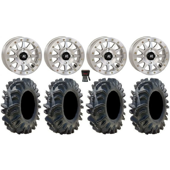High Lifter HLA1 Bdlk 15" Wheels Mh 34" Terminator Tires Sportsman RZR ...