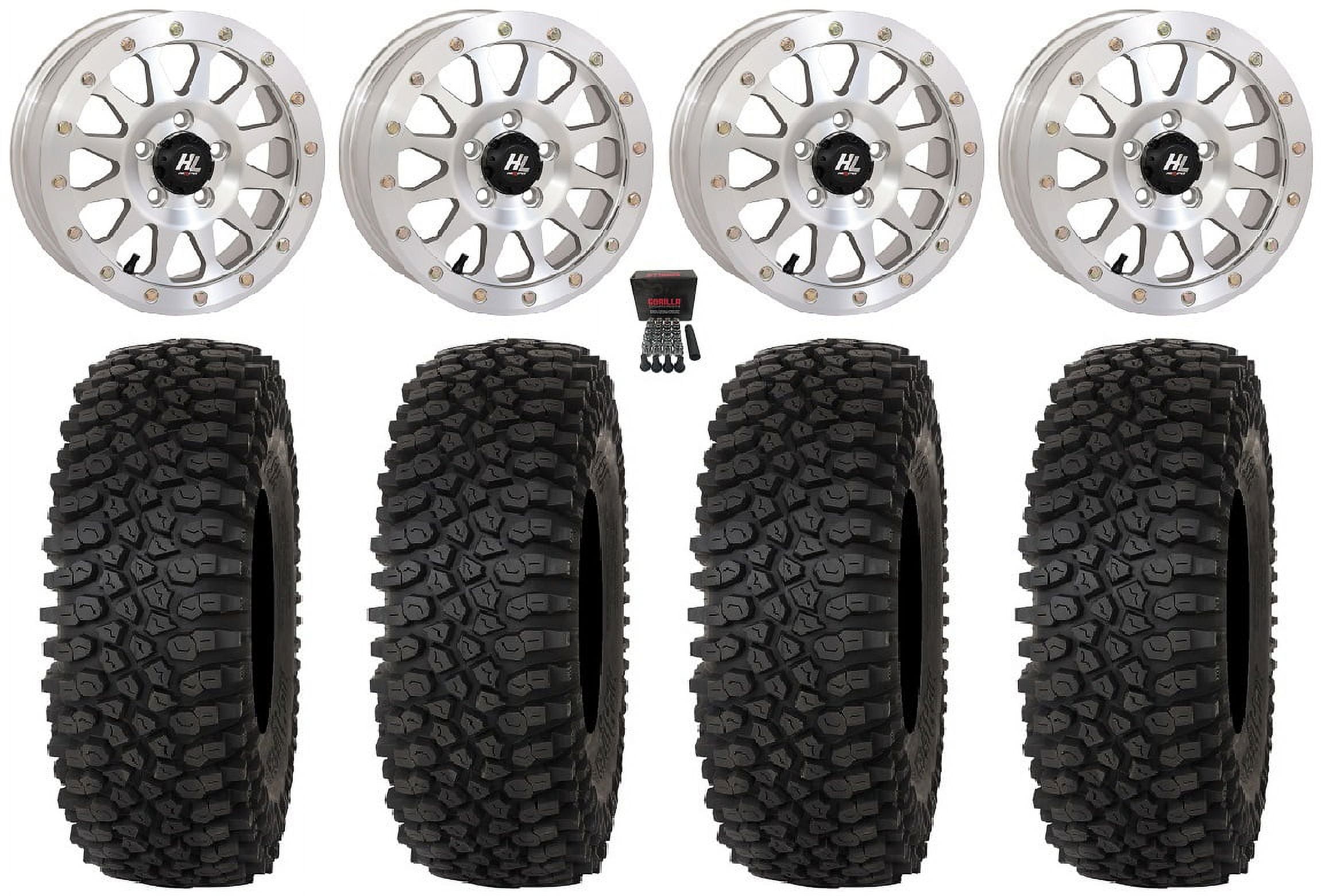 High Lifter HLA1 Bdlk 15" Wheels Mh 35" Roctane STX Tires Polaris RZR ...