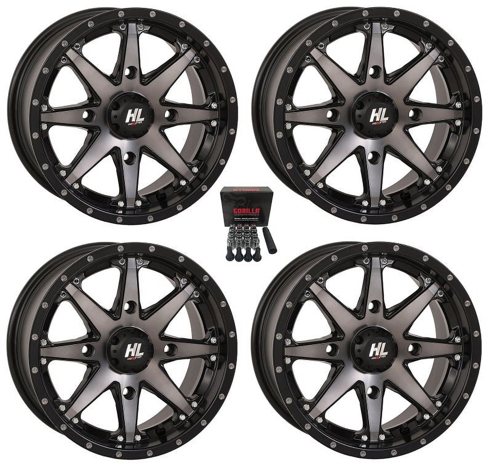 High Lifter by STI HL10 14" Wheels Smoke Polaris RZR 1000 XP / Ranger ...