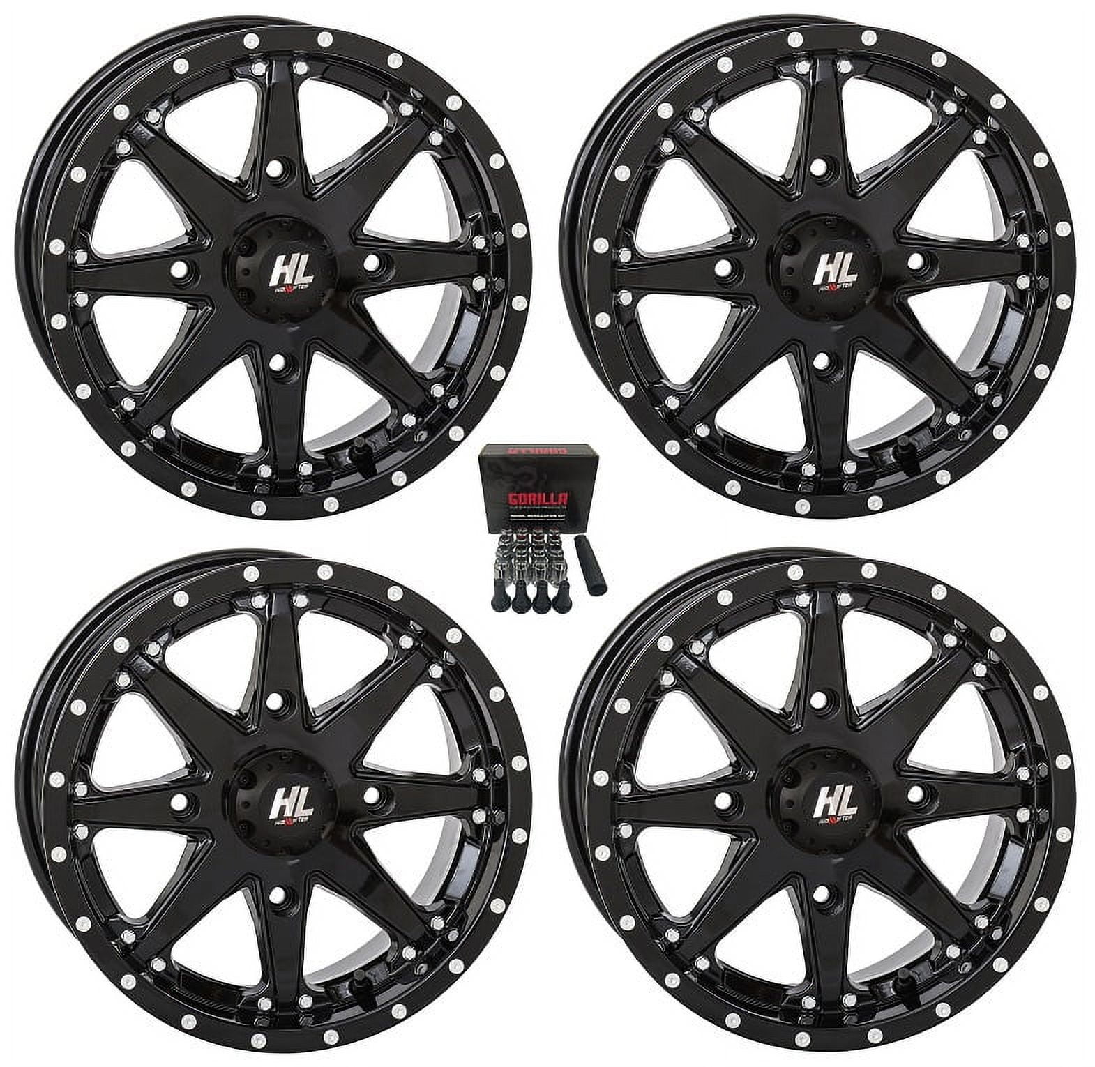 High Lifter by STI HL10 15" Wheels Black Sportsman RZR Ranger - Walmart.com