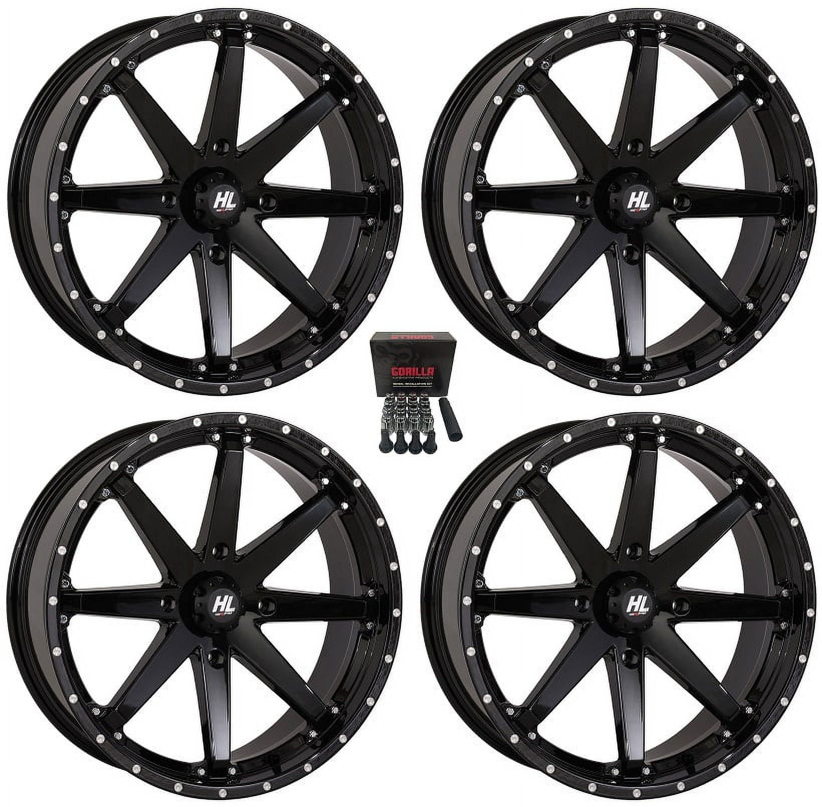 High Lifter by STI HL10 20" Wheels Black Sportsman RZR Ranger - Walmart.com