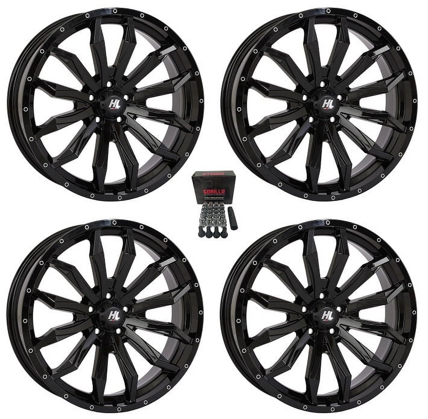 High Lifter by STI HL21 20" Wheels Black Polaris RZR Turbo R & Pro R ...