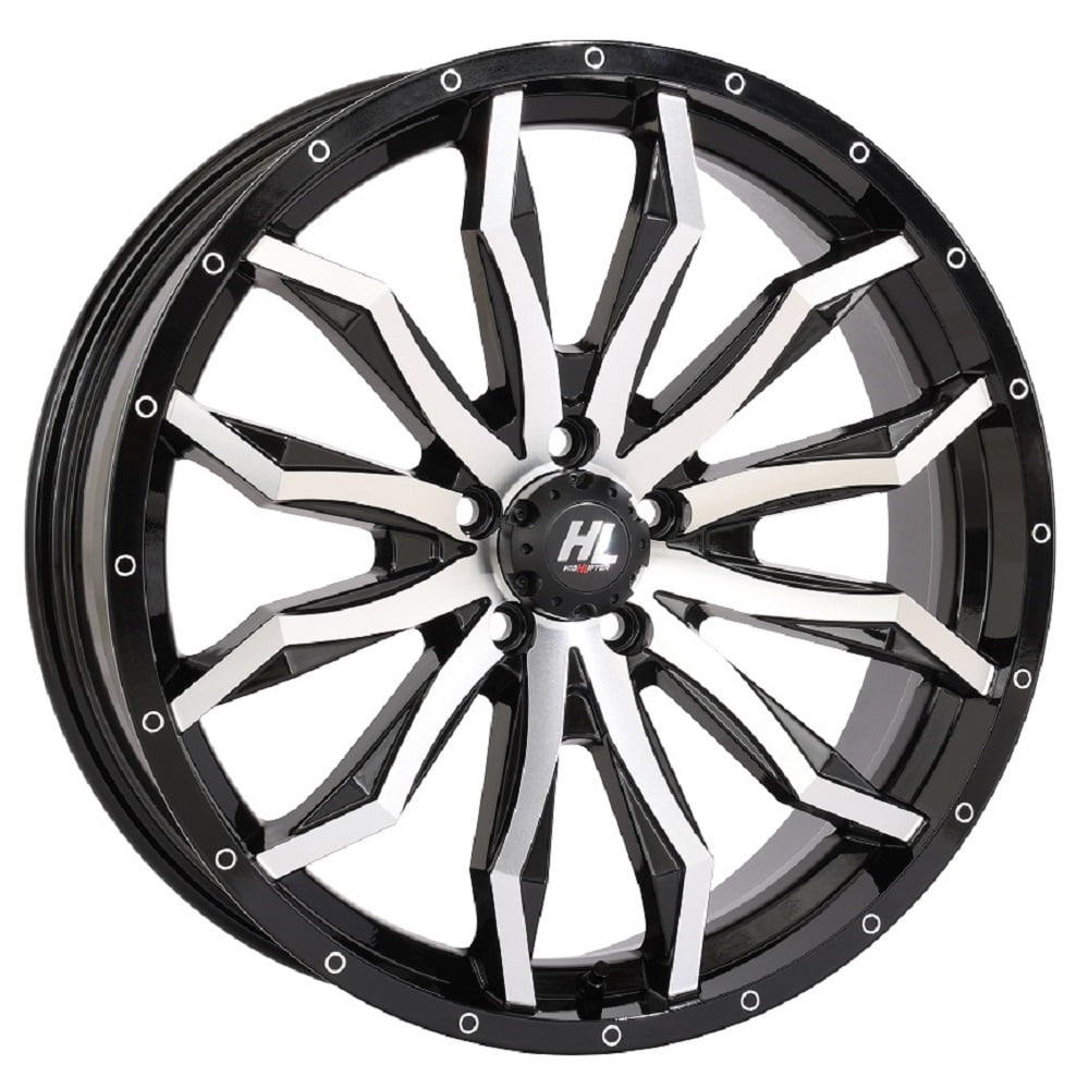 High Lifter by STI HL21 20x7 UTV Wheel - Gloss Black/Machined (5x4.5) 4 ...