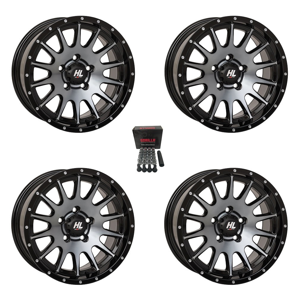 High Lifter by STI HL25 15" Wheels Gloss Dark Tint Polaris RZR Turbo R ...