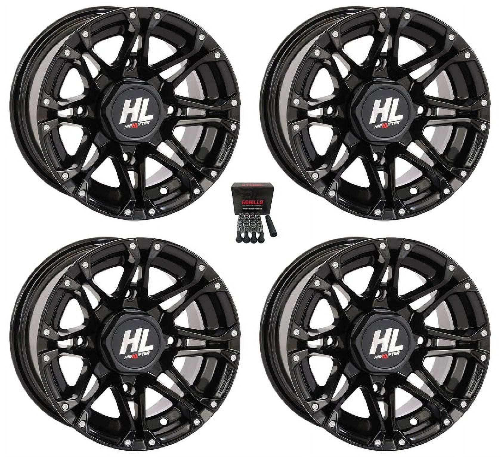 High Lifter by STI HL3 12" Wheels Black Honda Rincon Yamaha Rhino ...