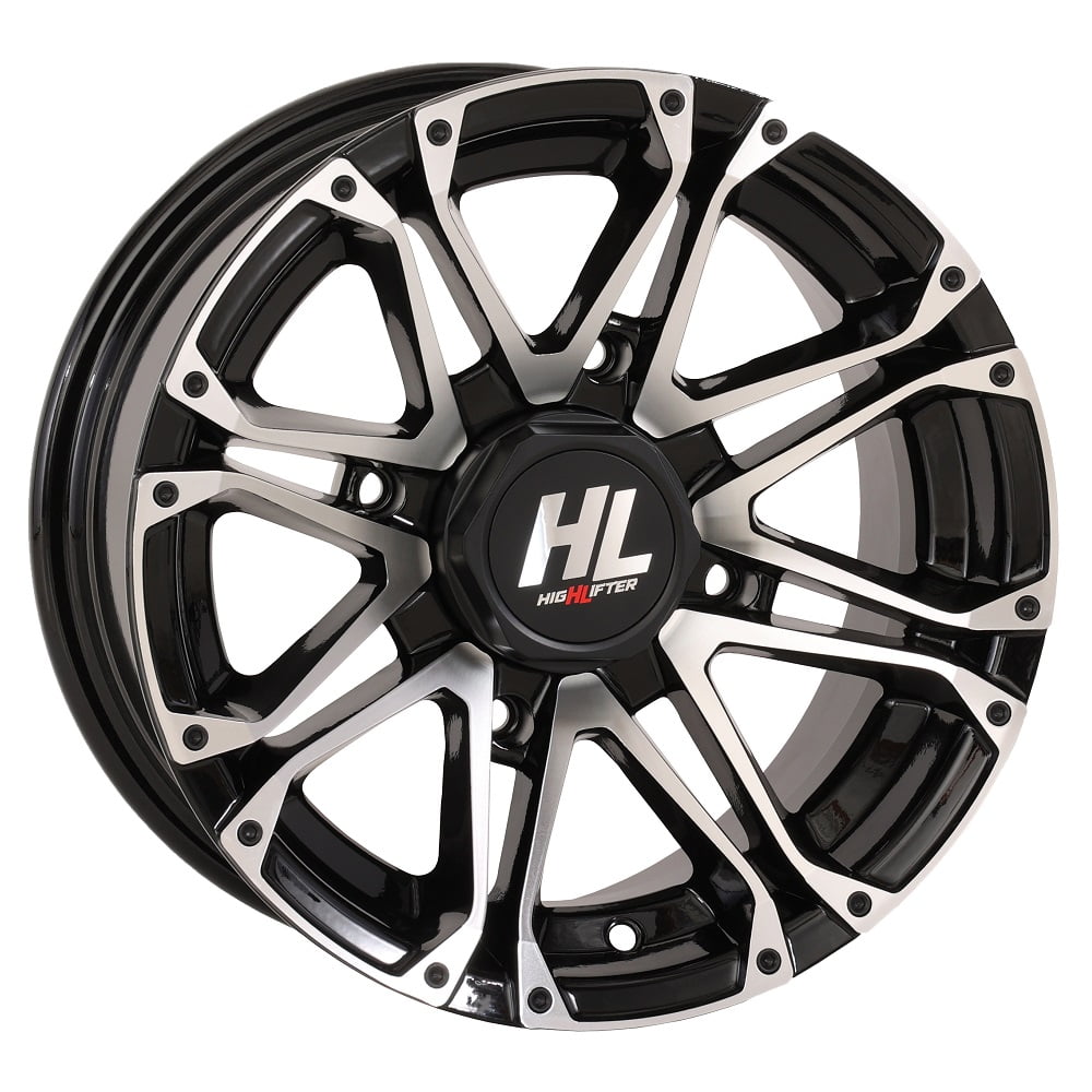 High Lifter by STI HL3 12x7 ATV/UTV Wheel - Gloss Black/Machined (4/137 ...