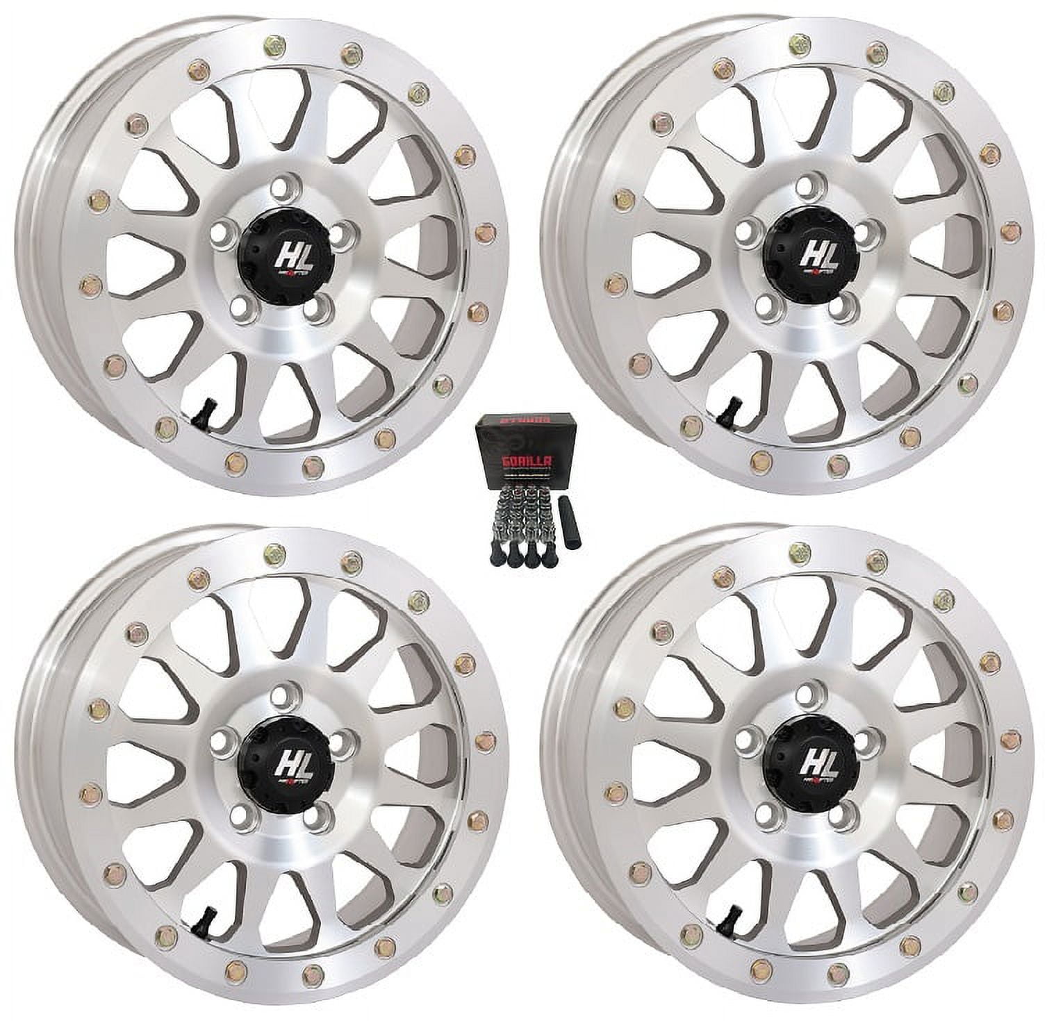 High Lifter by STI HLA1 Beadlock 15" Wheels Machined Polaris RZR Turbo ...