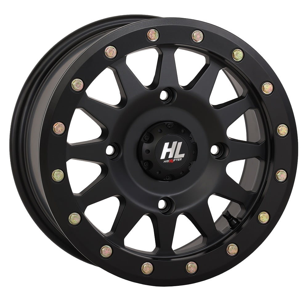 High Lifter by STI HLA1 Beadlock 15x7 ATV/UTV Wheel - Matte Black (4/ ...