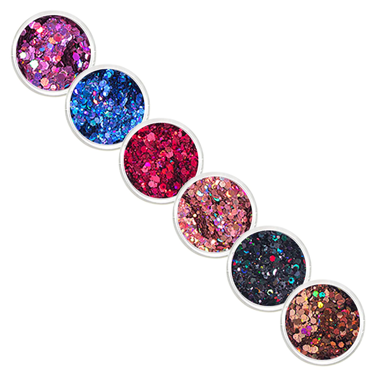 High Light Chunky Body Glitter I 21Colors + Glitter Glue for Glitter ...