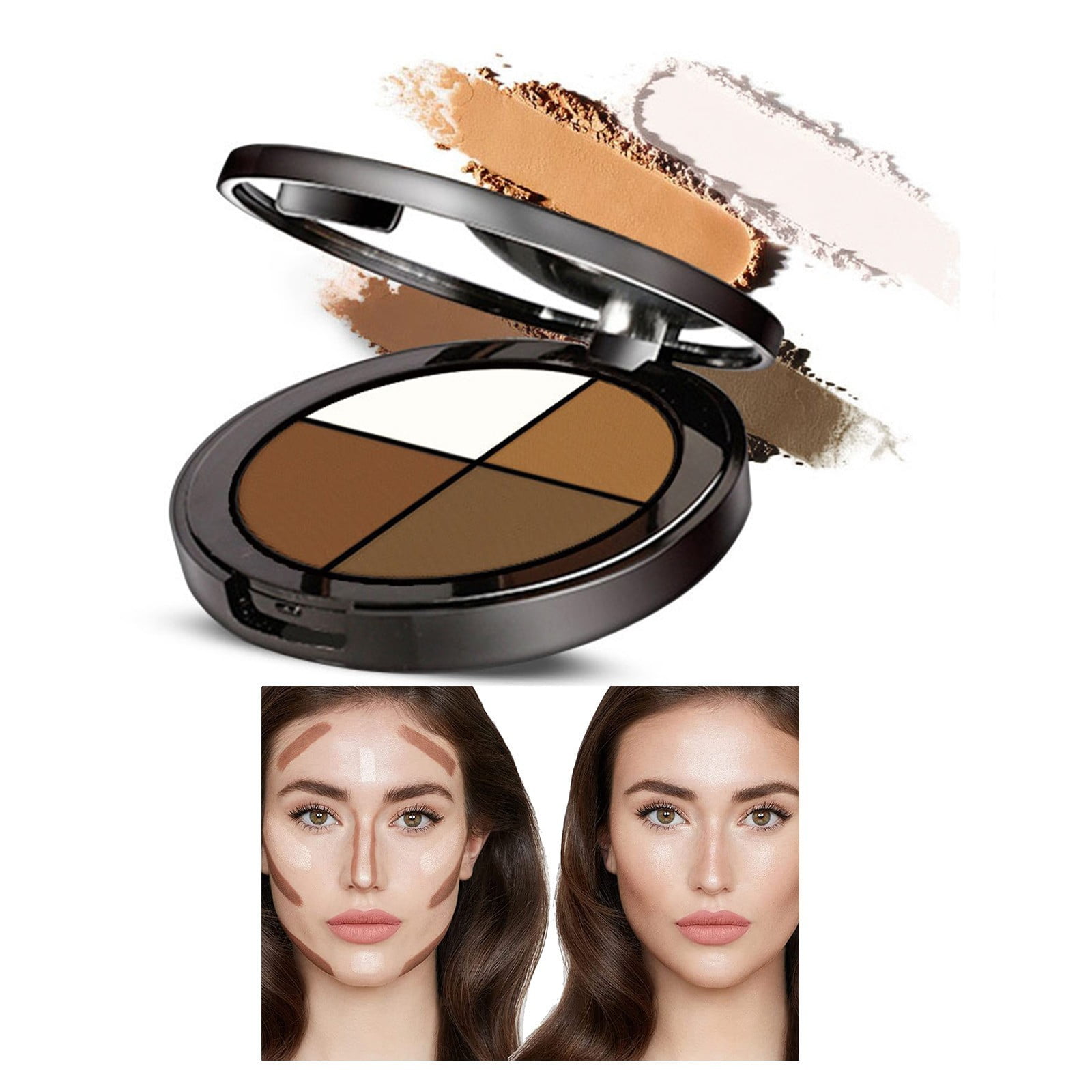 High Light Starry Sky Powder Highlight Shadow Nose Shadow Four Color ...