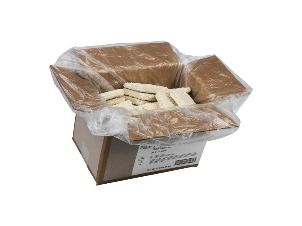 High Liner Fishery Square Breaded Raw Cod Portion (PACK OF 10LBS ...