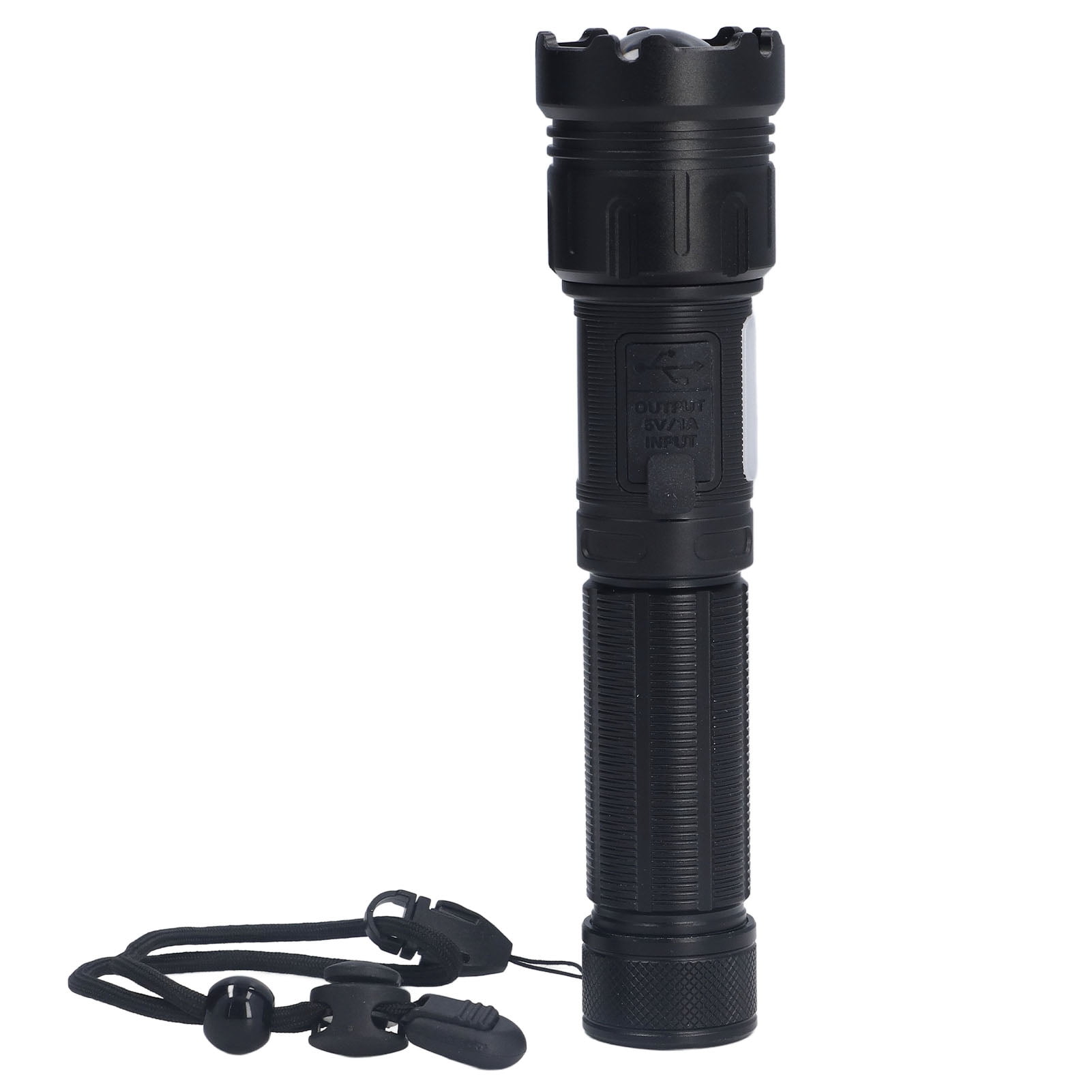 High Lumens LED Tactical Flashlight, Telescopic Zoom with Base Magnet ...