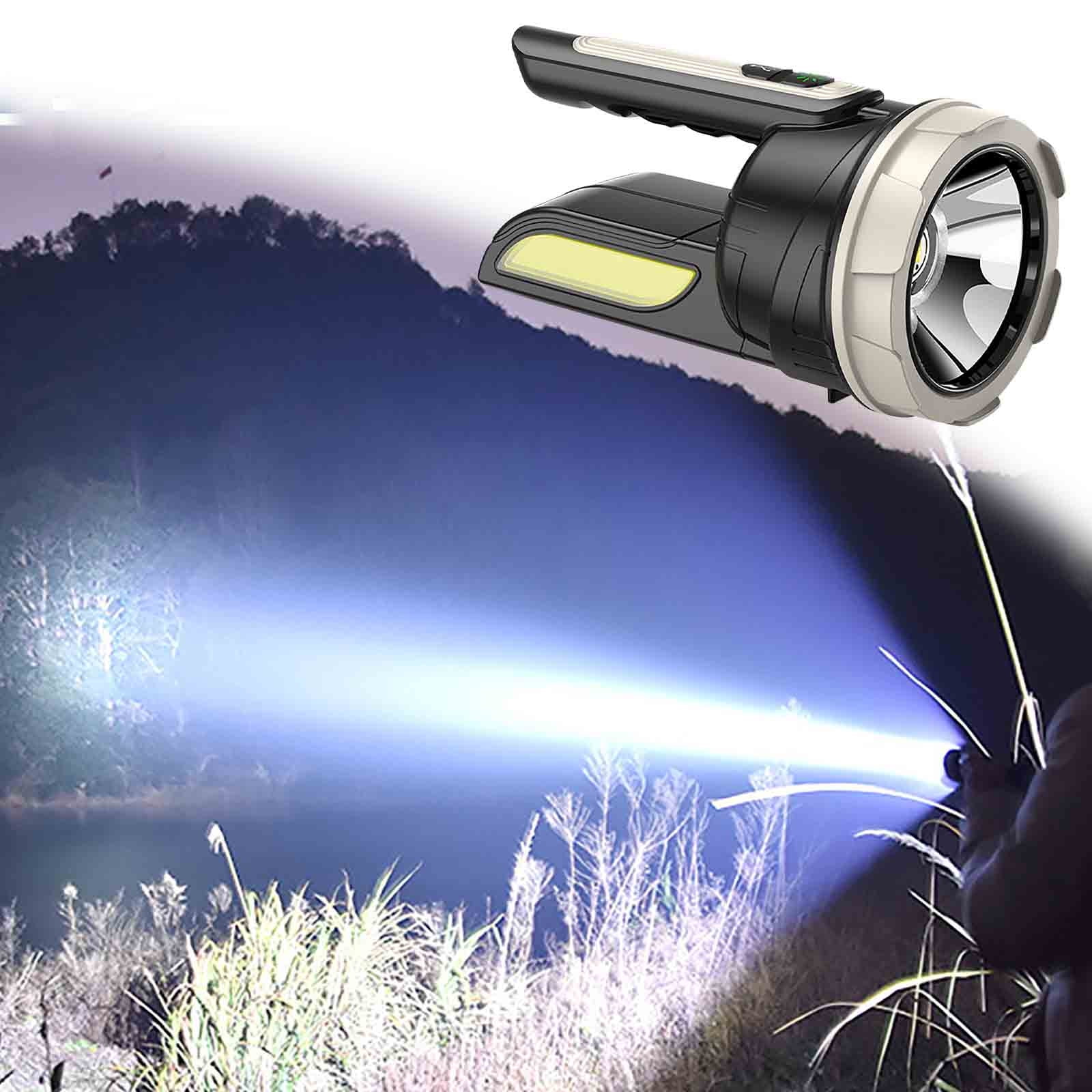 High Lumens Led Spotlight, Portable Handheld Searchlight, 1000 Lumens ...