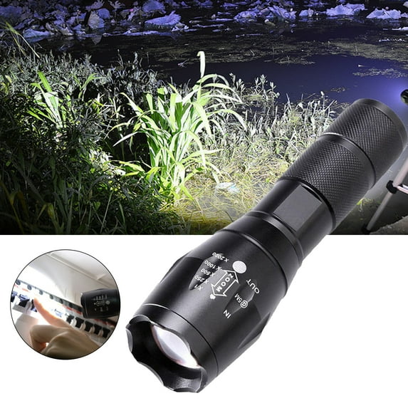 High Lumens Ultra-Bright LED Flashlight Compact Size Portable ...