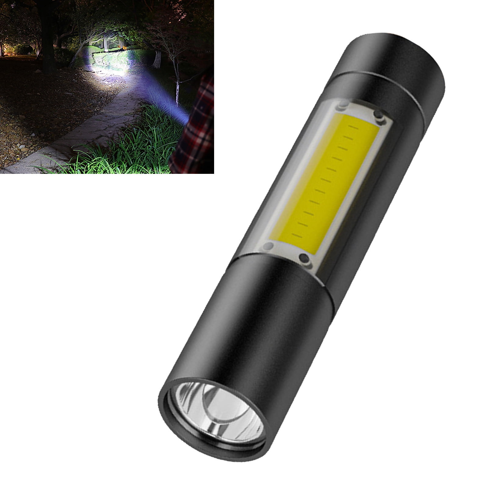 High Lumens Zoomable Flashlight, Waterproof Emergency Light, 3 Modes ...