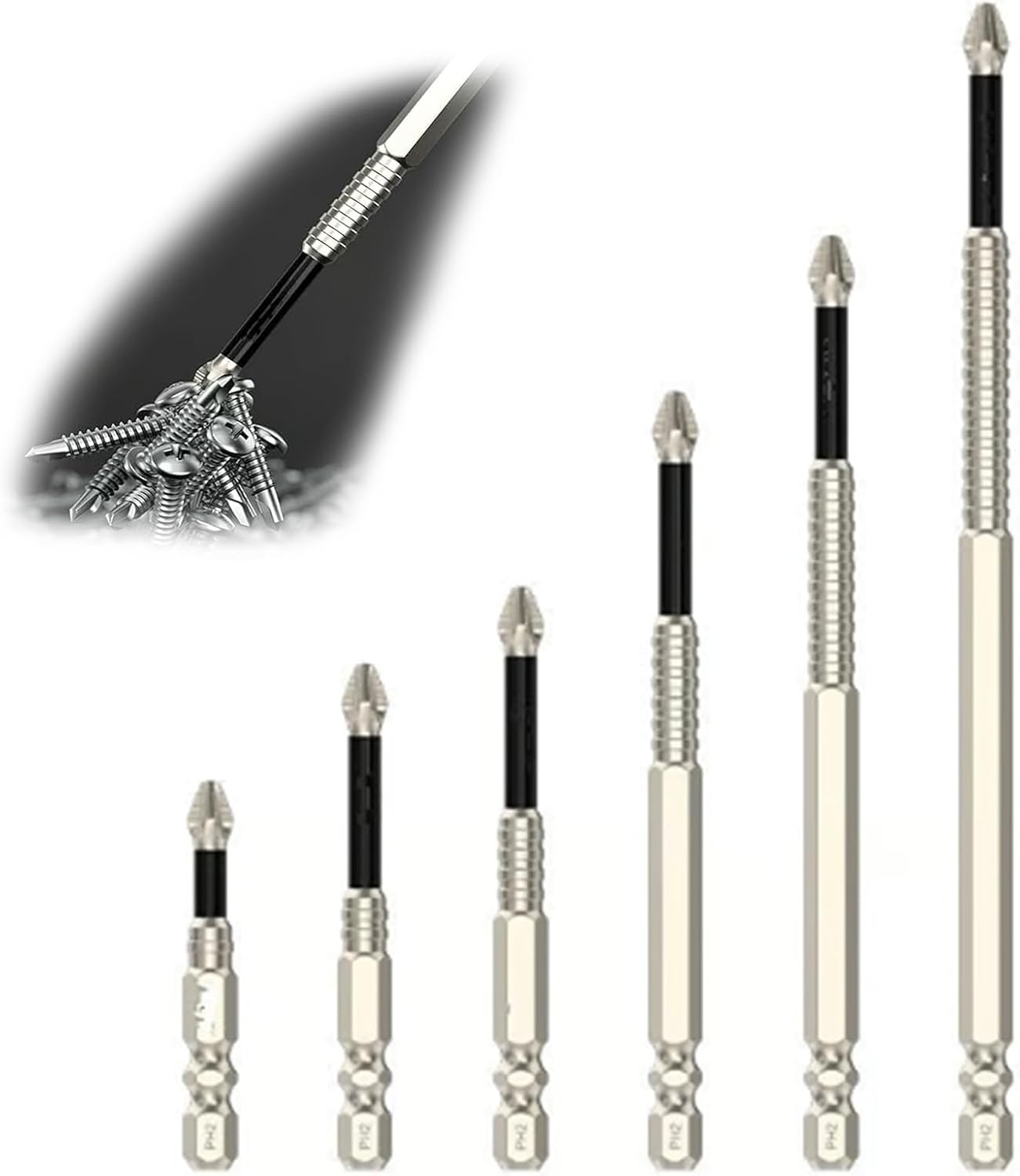 High-Magnetic Screwdriver Drill Bit Set, Impact-Resistant And Non-Slip ...