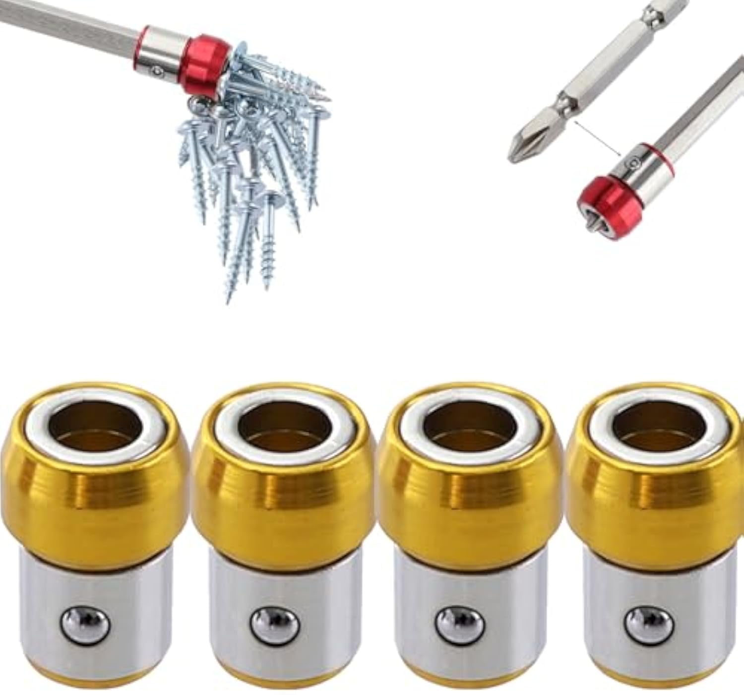 High Magnetic Screwdriver Drill Bit Set, Screw driver Head Magnetic Ring, Ring-Screwdriver ...