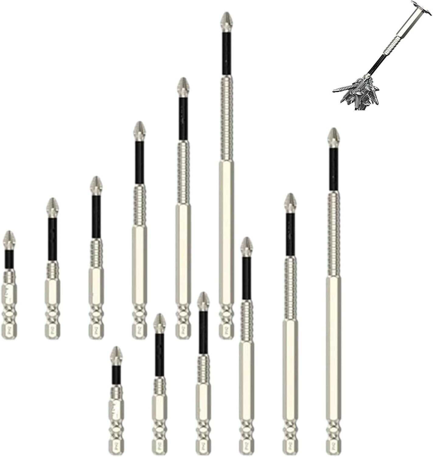 High-Magnetic Screwdriver Drill Bit Set, Strong Magnetic Durability ...