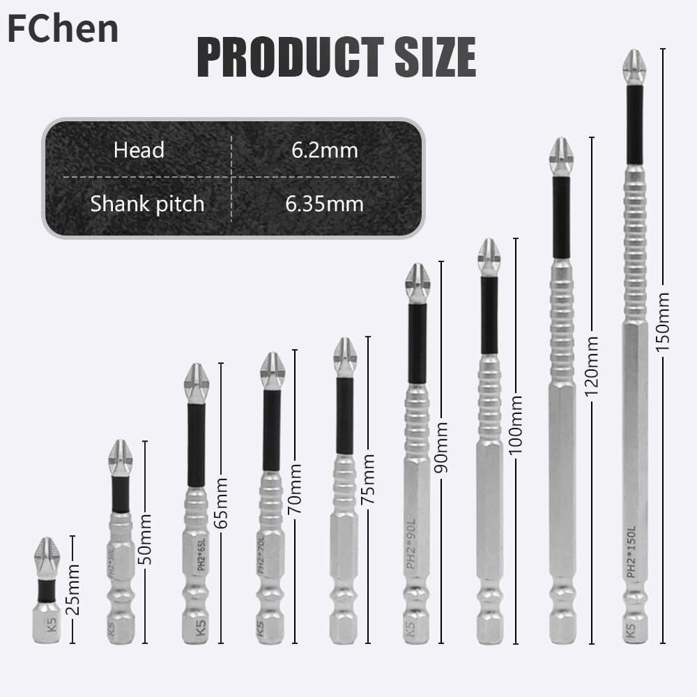 High Magnetic Screwdriver Drill Bit Set, Strong Magnetic Durability ...