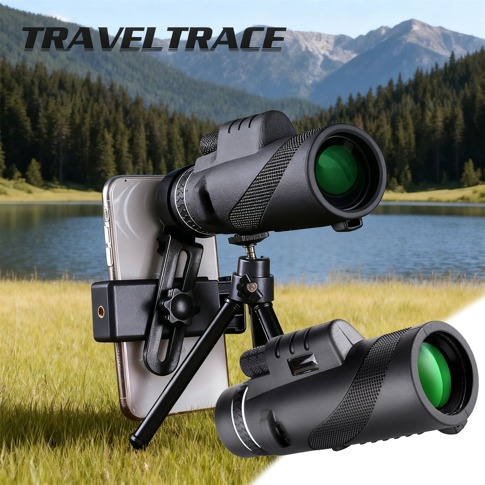 High Magnification Astronomical Telescope for Adults Kids Beginners with Tripod Finder Scope ...