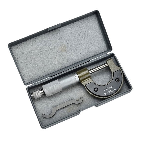 High- Micrometer Circular Tube Diameter Measuring Ruler 0-25mm ...