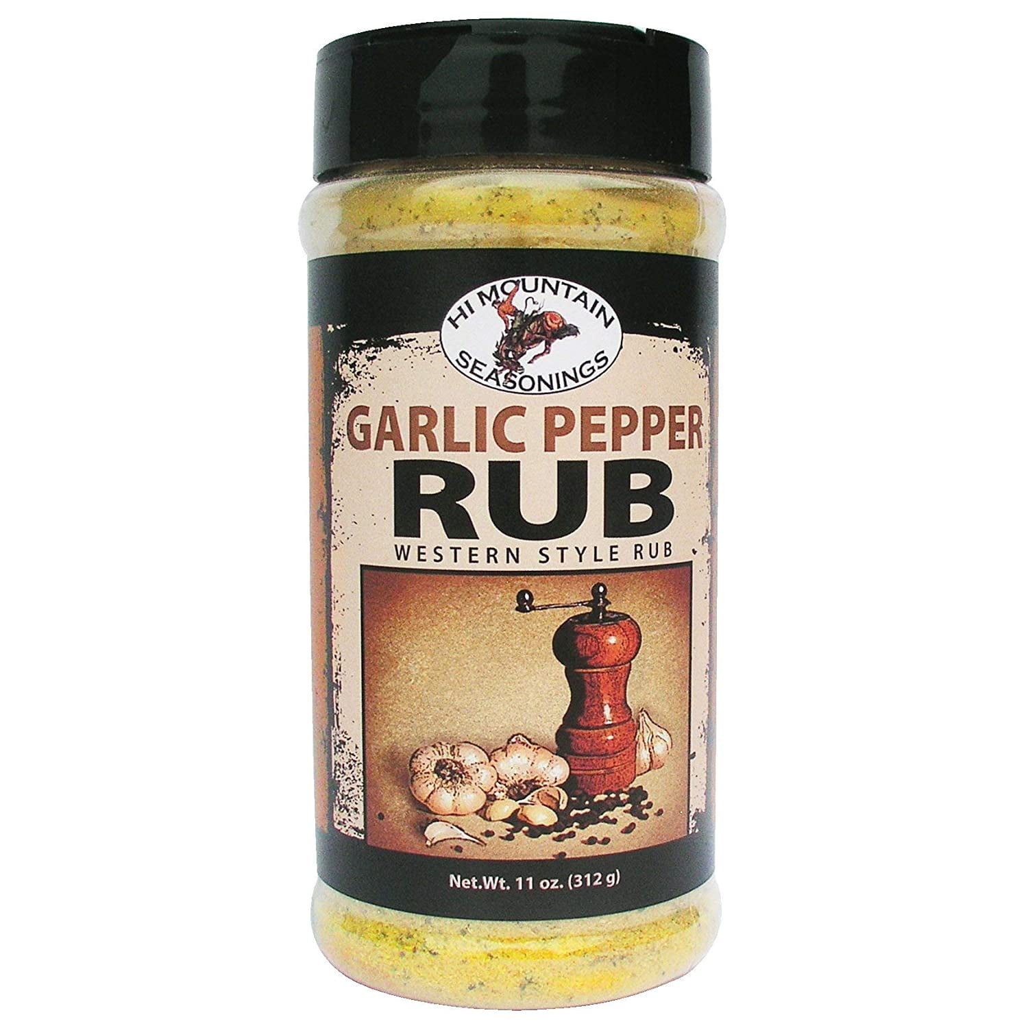 Hi Mountain Garlic Pepper Rub Blend for Meats and Vegetables - Walmart.com