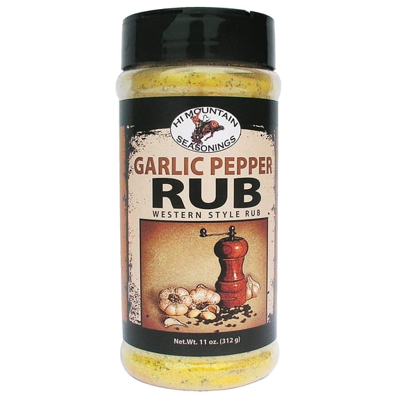 Hi Mountain Garlic Pepper Rub Blend for Meats and Vegetables - Walmart.com