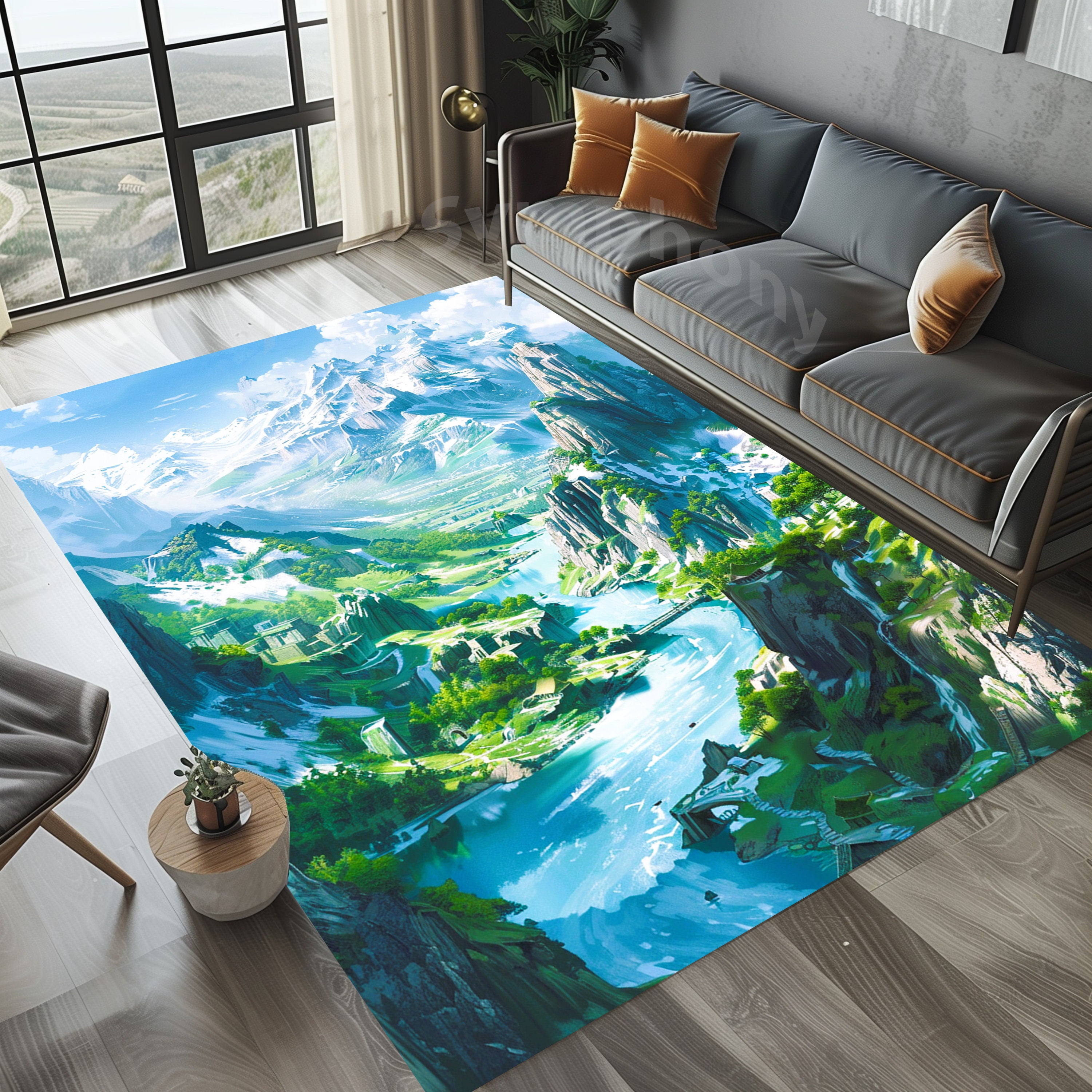 High Mountains Nature View Rug 3x5 ft = 95x155 cm - Walmart.com