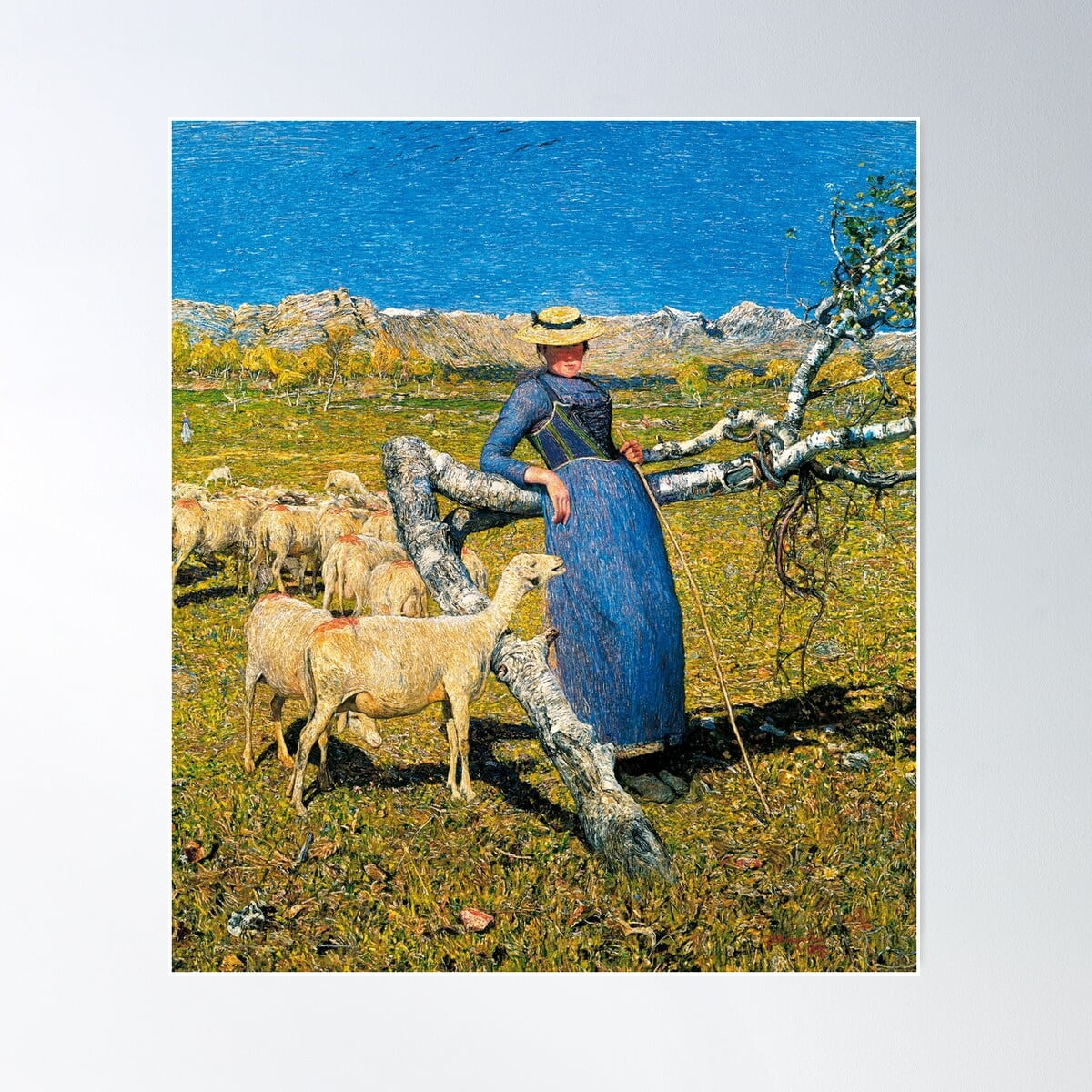 High Noon In The Alps-Giovanni Segantini Poster Wall Art, Modern Wall ...