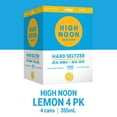 High Noon Lemon Seltzer 4 Pack 355ml Cans Gluten Free No Added Sugar ...