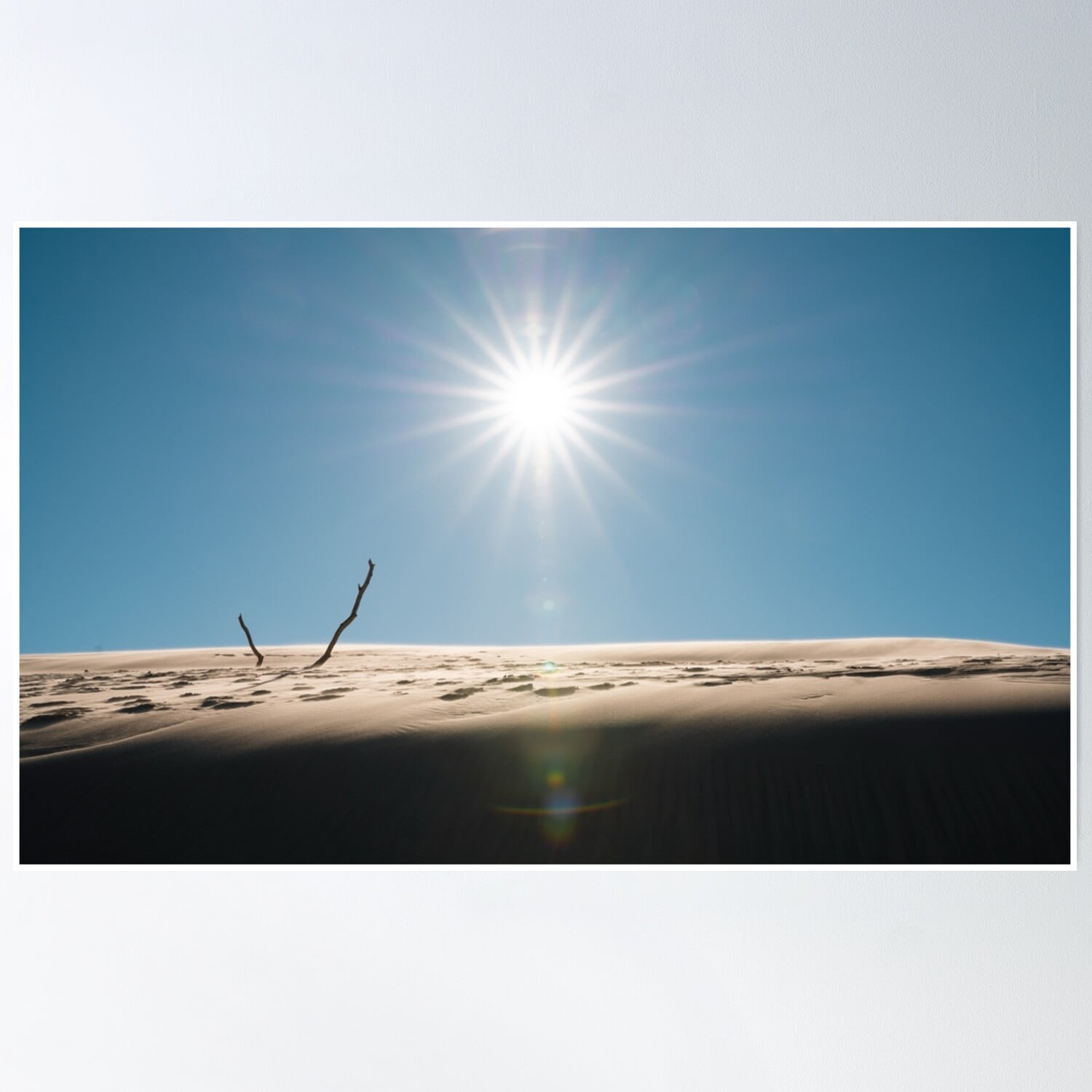 High Noon On The Dune Poster Wall Art, Modern Wall Decor, 12x18 ...
