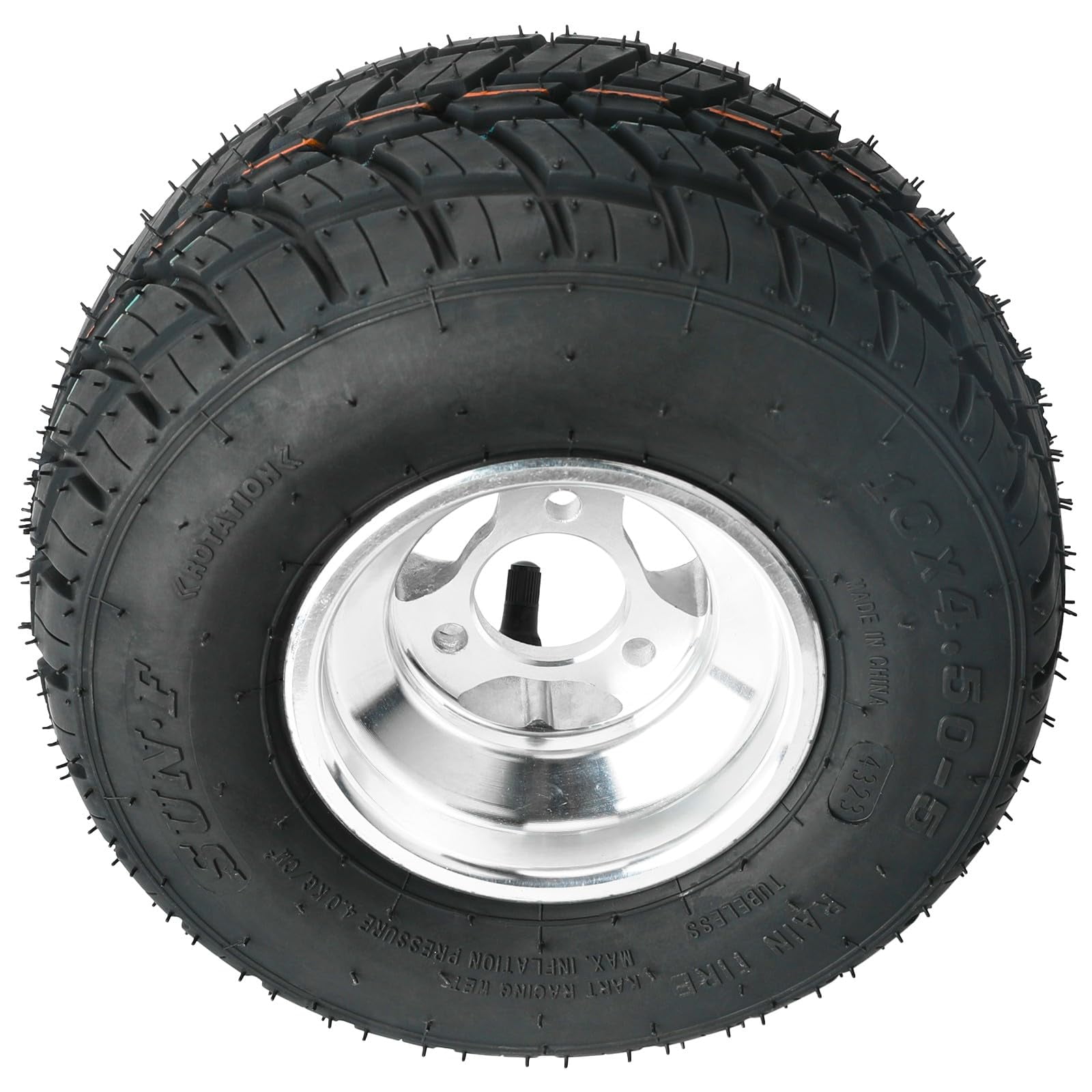 High Performace Go Kart Tire and Rim, 10x4.50-5 Go Kart Front Wheel and ...