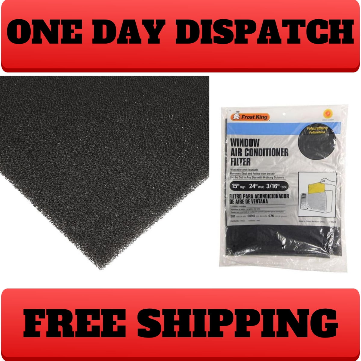 High-Performance 15x24 Inch Foam Filter for Window AC Units - Easy to ...