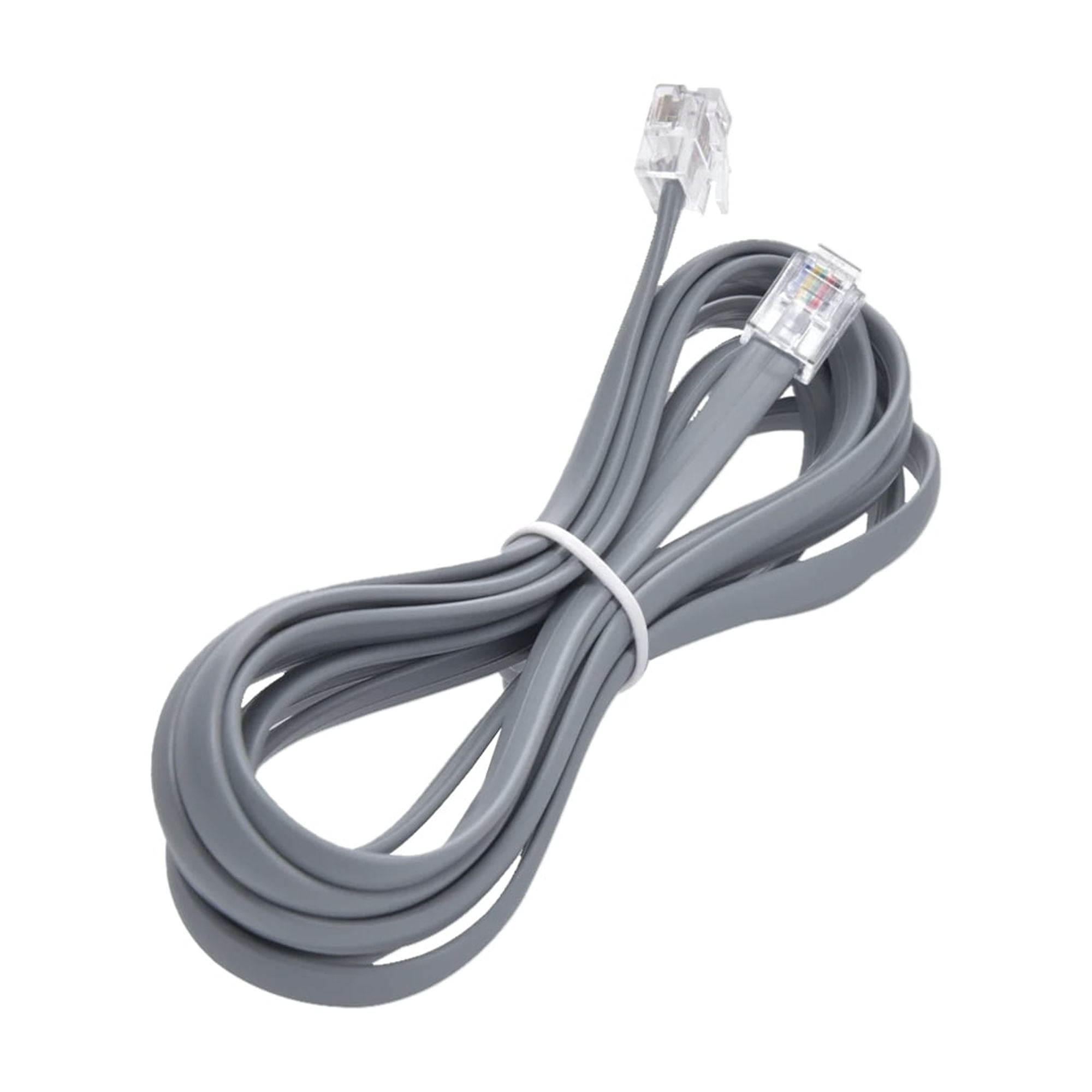 Lumenzi Gray Telephone Line Cable, 7 Ft, Retail Packaging with High ...