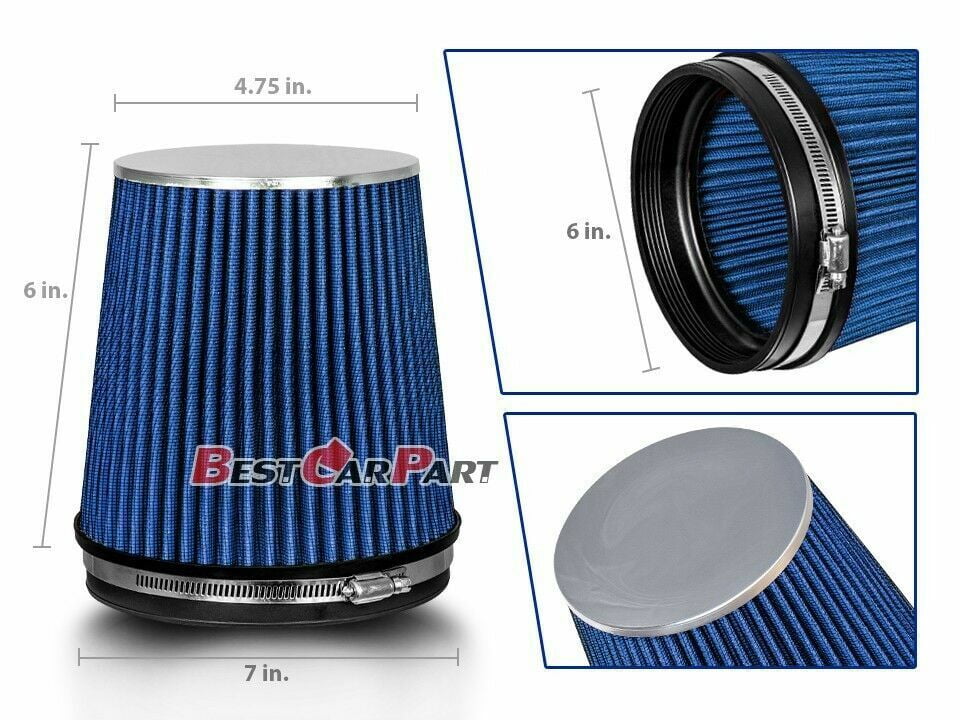 High Performance 6-Inch Inlet Truck Air Intake Cone Filter - Boost ...