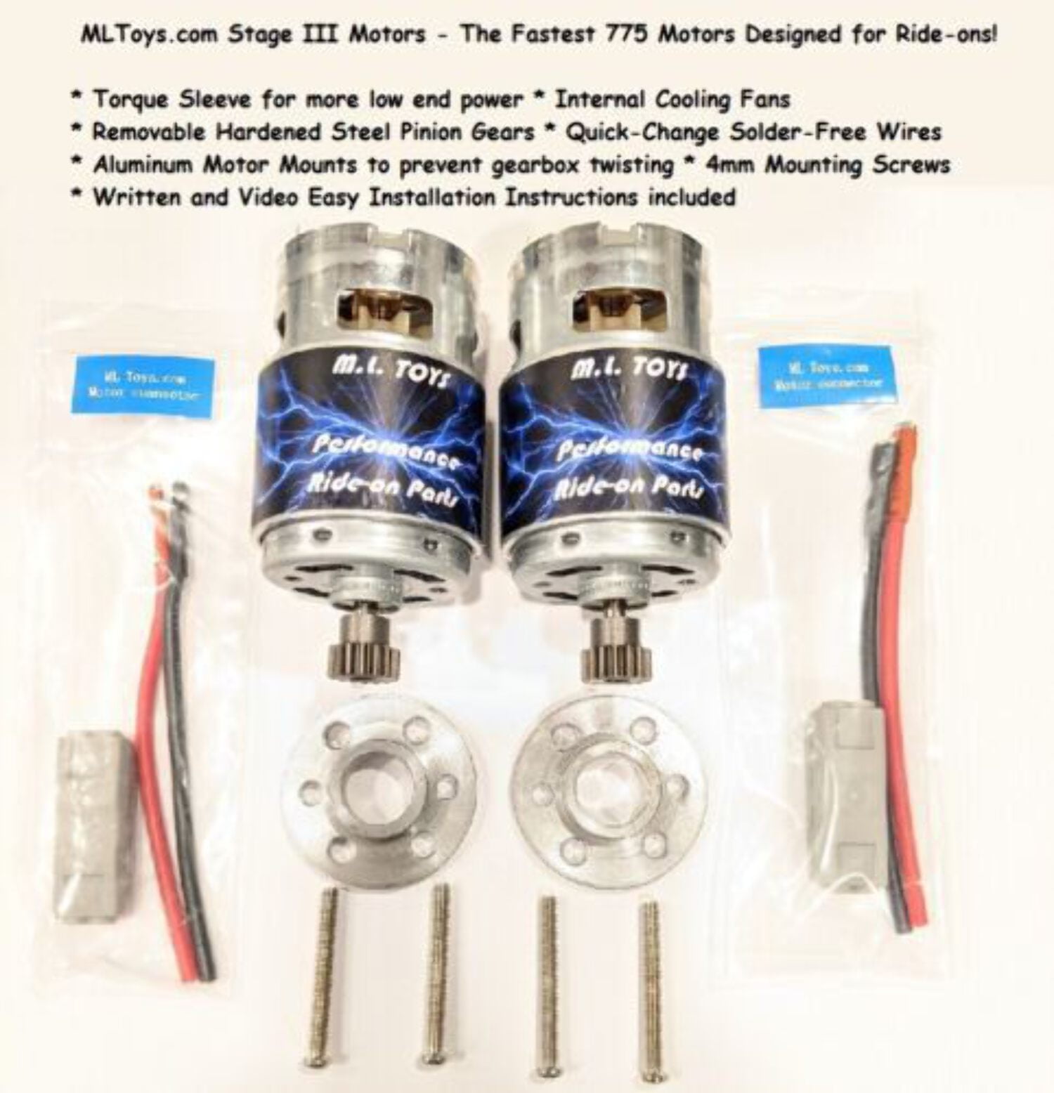 High Performance 775 Motors for Power Wheels Cadillac Escalade - Speed ...