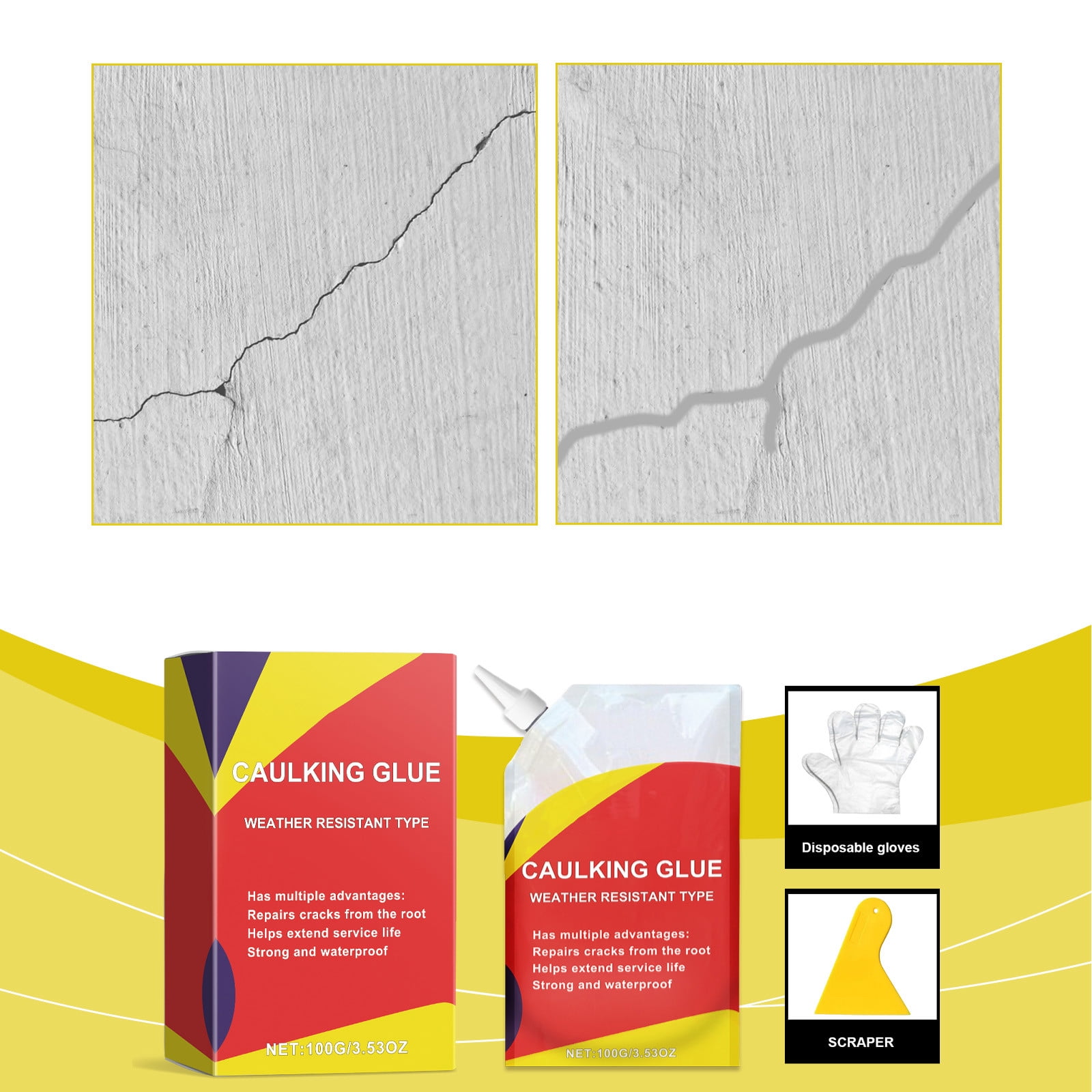 High-Performance Agent Slab Concrete Crack Sealant Quick Drying ...