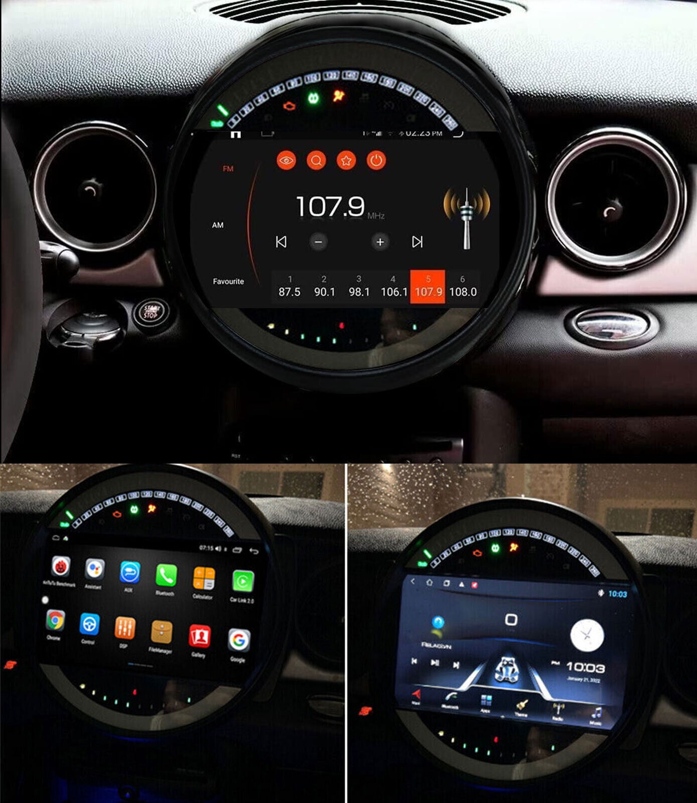 High-Performance Android Car Play GPS Navigation Stereo for BMW Mini ...