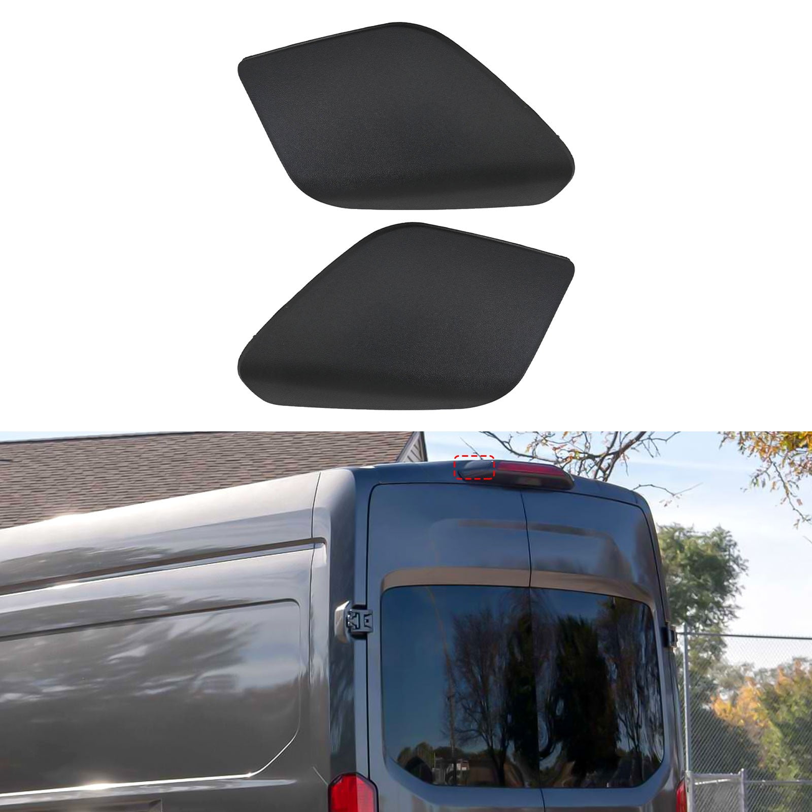 High Performance Black Brake Light Covers Compatible with For Ford For ...