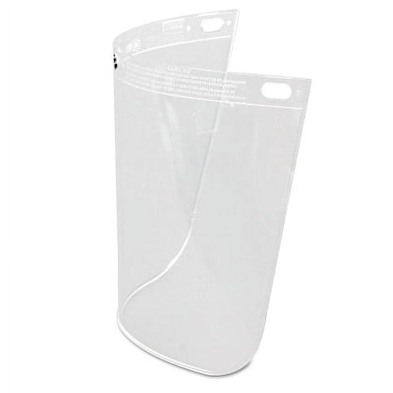 High Performance Faceshield Window, Clear, Extended View, 19-3/4 in x 9 ...