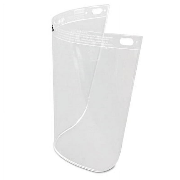 High Performance Faceshield Window, Clear, Extended View, 19-3/4 in x 9 ...