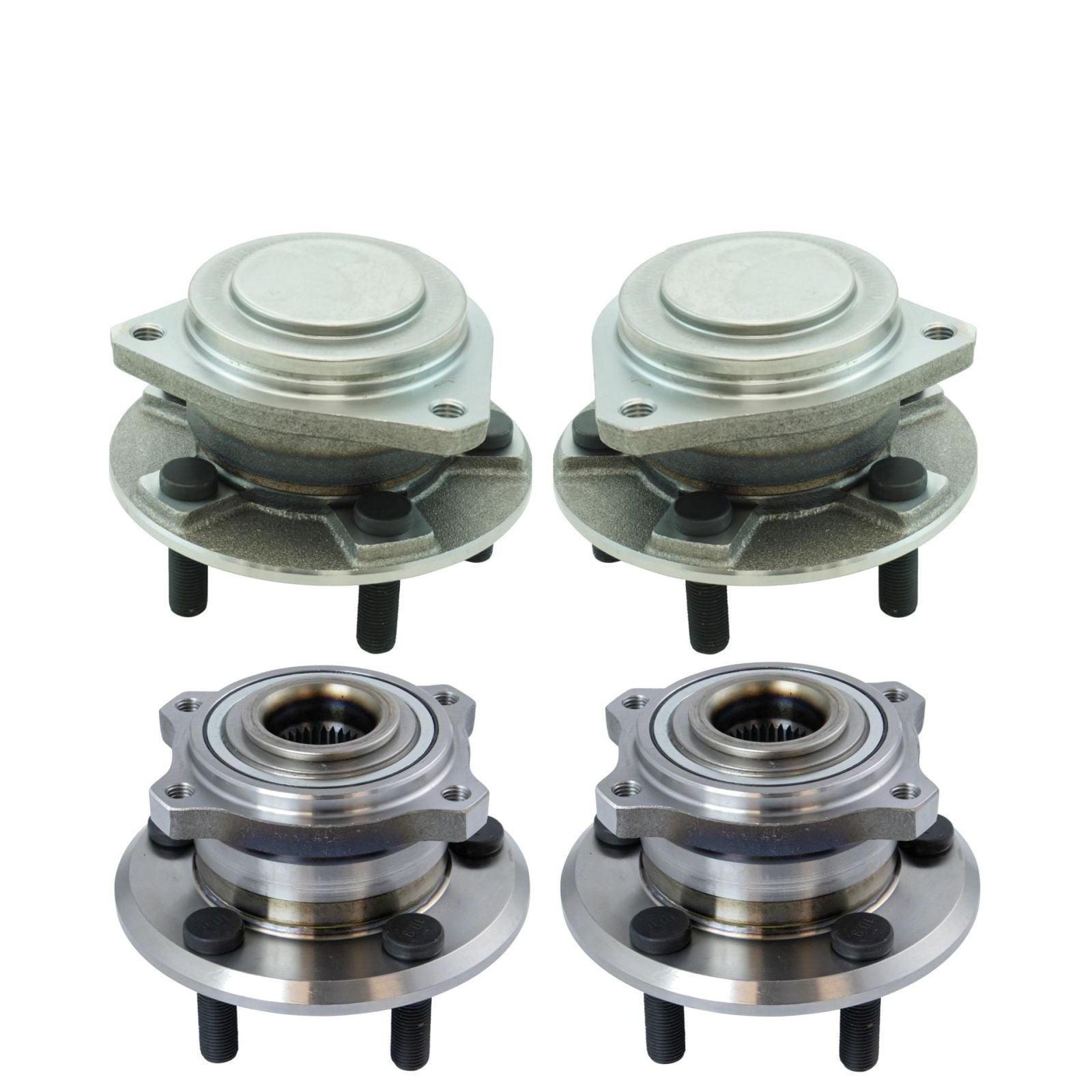 High-Performance Front & Rear Wheel Hub Bearings Assembly Kit for Dodge ...