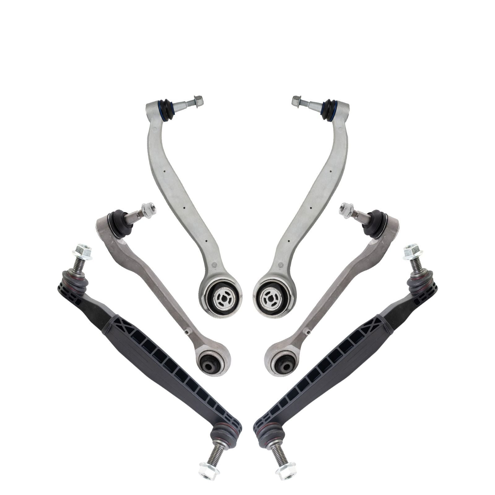 High-Performance Front Suspension Kit - TRQ 6pc 4x Front Lower Control ...