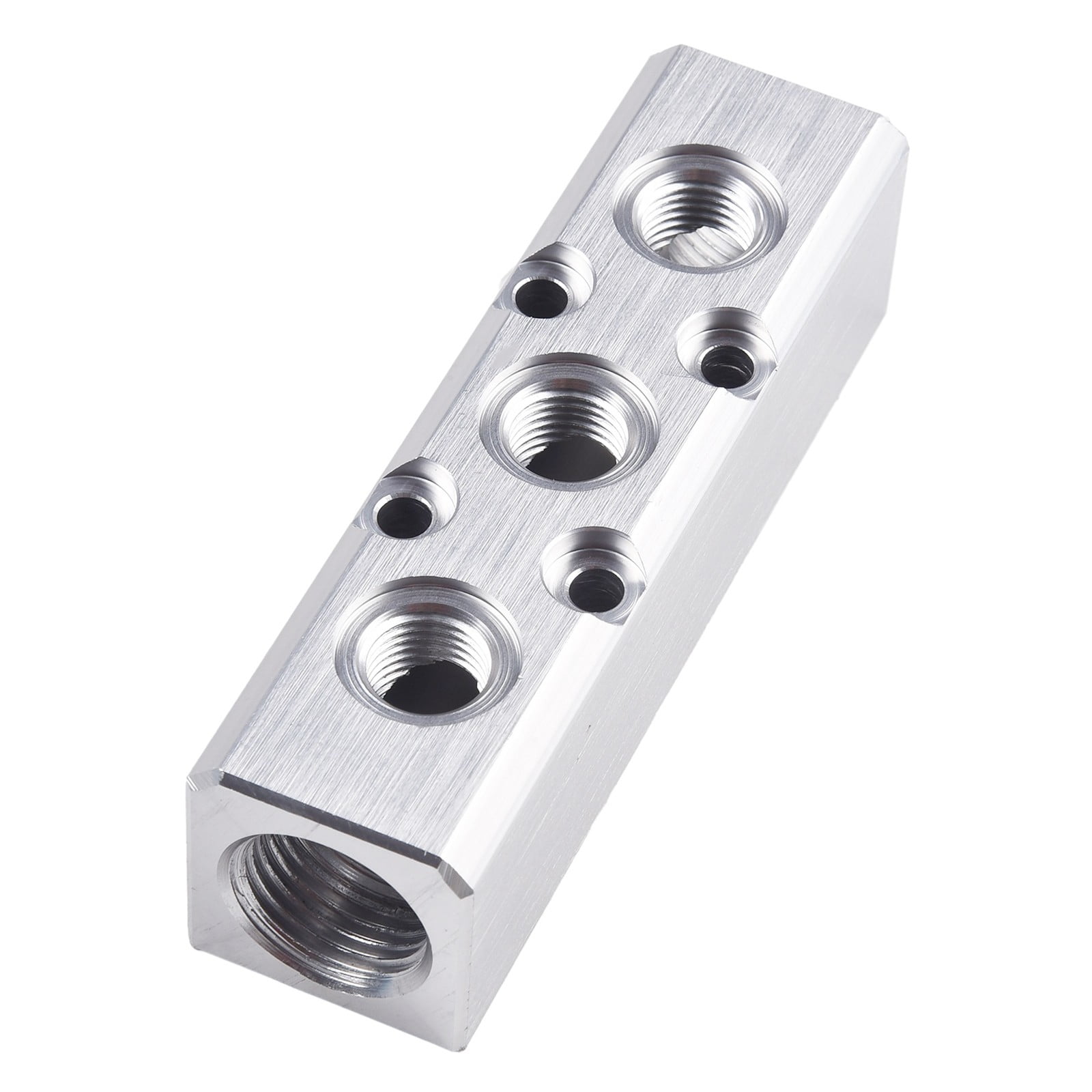Aluminum Air Hose Inline Manifold Block Splitter G1/4 Threaded Manifold ...