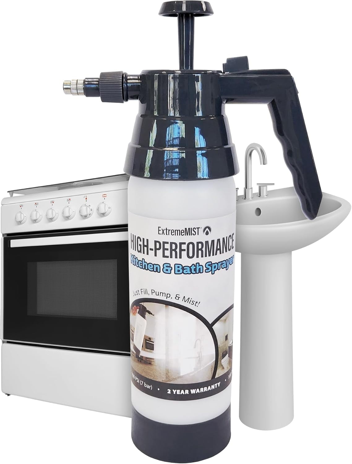 High-Performance Kitchen & Bath Sprayer | Refillable Pressurized ...