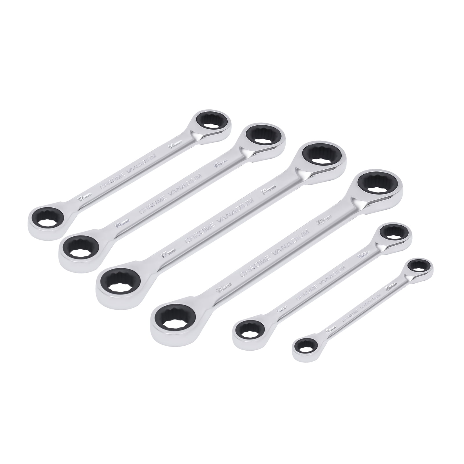 High-Performance Lug Nut Wrench Set, 72-Tooth Ratchet, -Plated, 12 ...