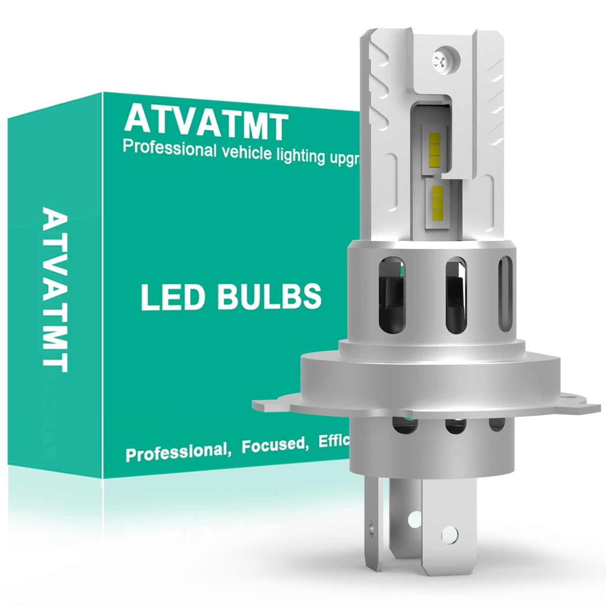 High Performance Motorcycle LED Headlamp Bulbs H4/9003/HS1/HB2, 6500K ...